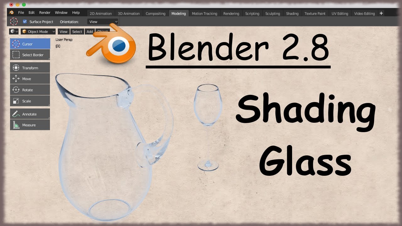 Blender 2.8 Shading - 09 - Glass BSDF Shader - YouTube