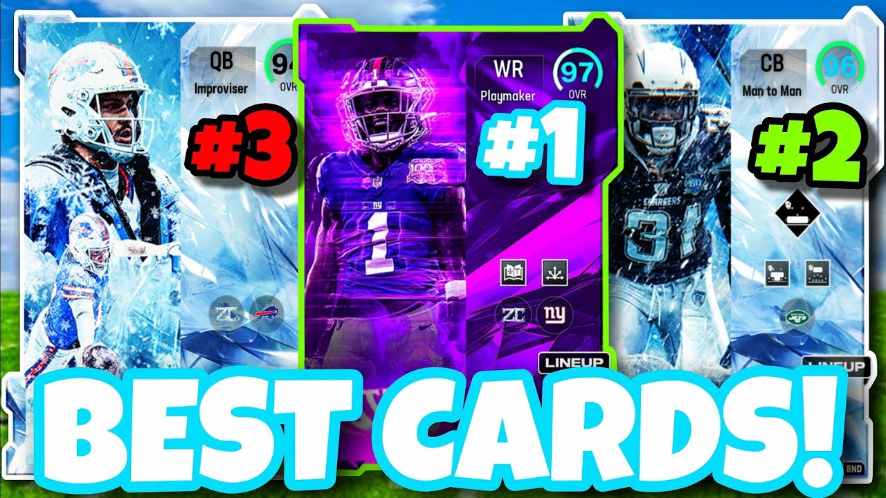 *new* TOP 10 BEST OVERPOWERED Cards in Madden 25! new MUST HAVE CARDS ...