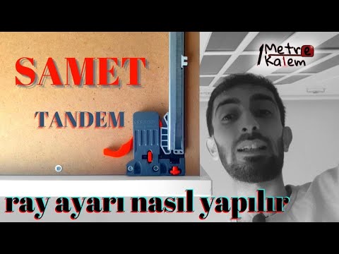 SAMET TANDEM ray ayarı nasıl yapılır? Ray mandalı üzerindeki işaretler ne anlam ifade eder?
