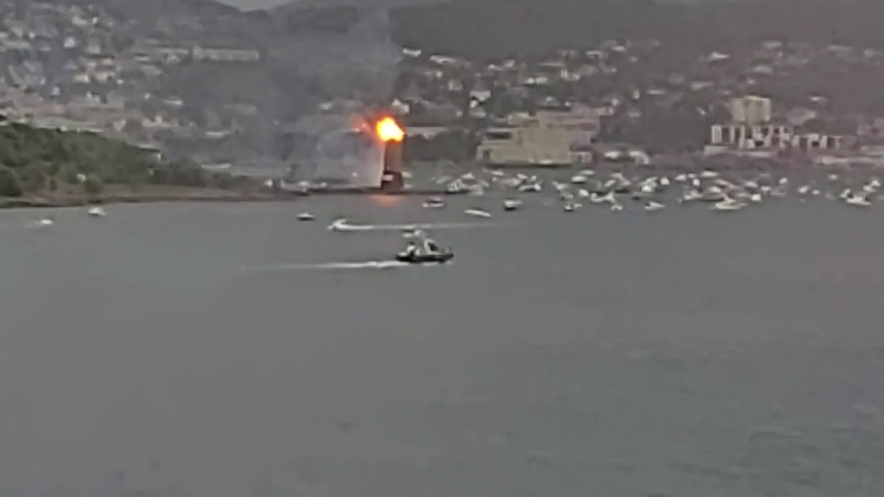 Alesund, Norway. Enormous bonfire festival. - YouTube