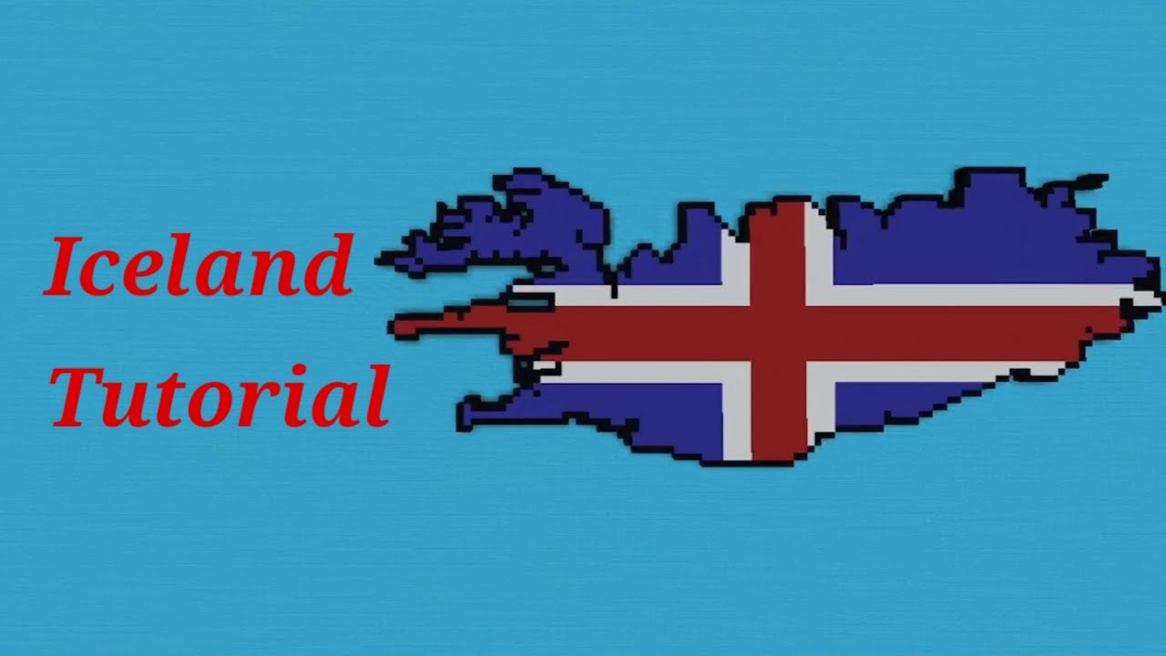Iceland Flag Map Tutorial in Minecraft (Part 7) - YouTube