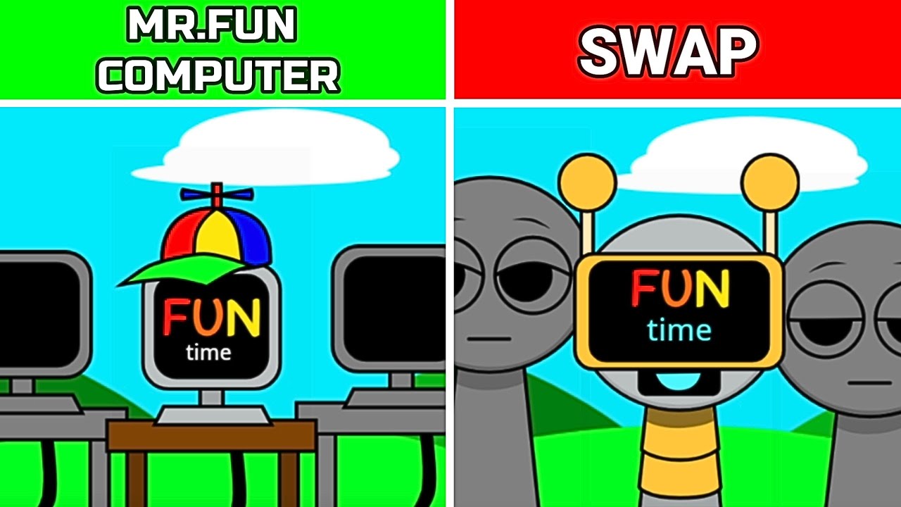 Incredibox Sprunki - Mr.Fun Computer Version vs SWAP Version - YouTube