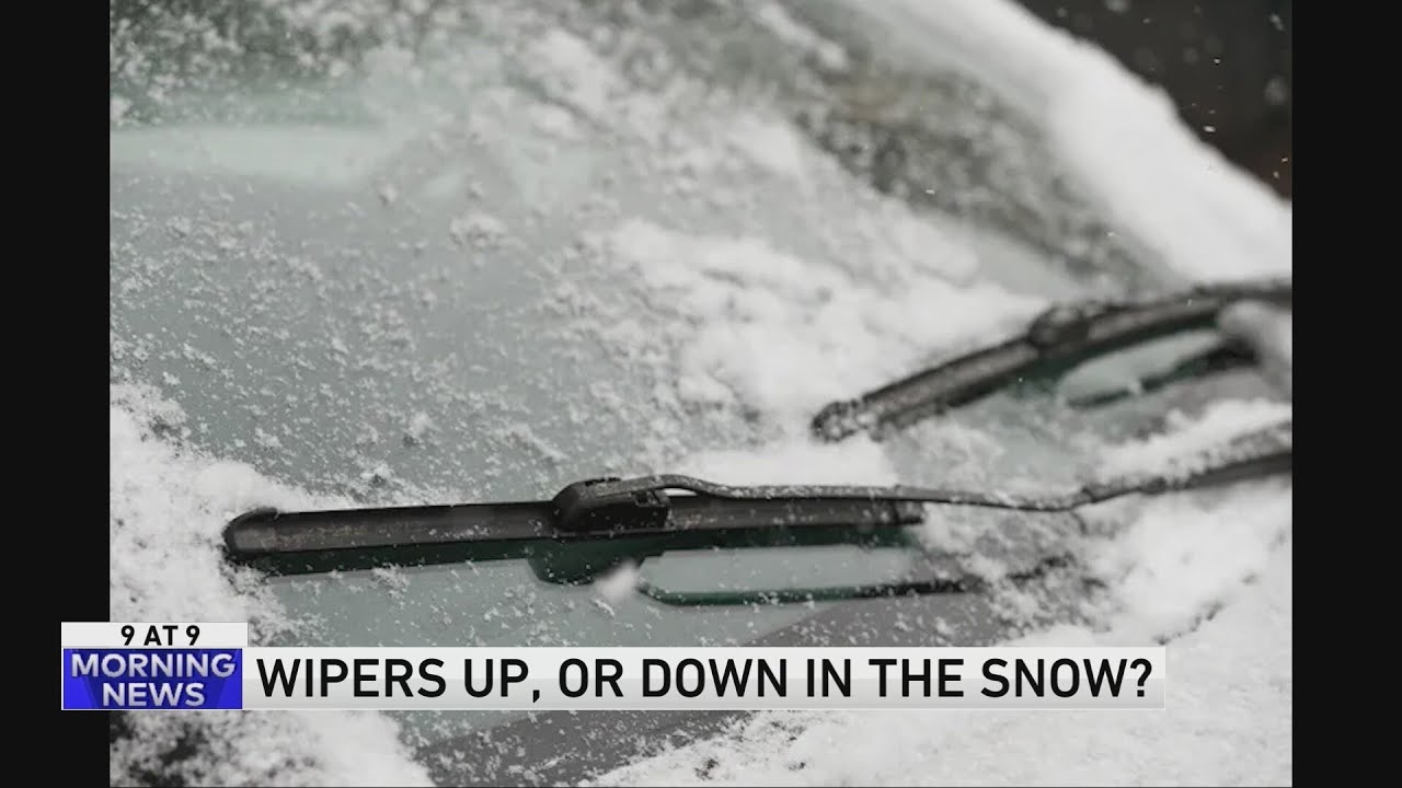 9@9: Should windshield wipers go up or down when it snows? - YouTube
