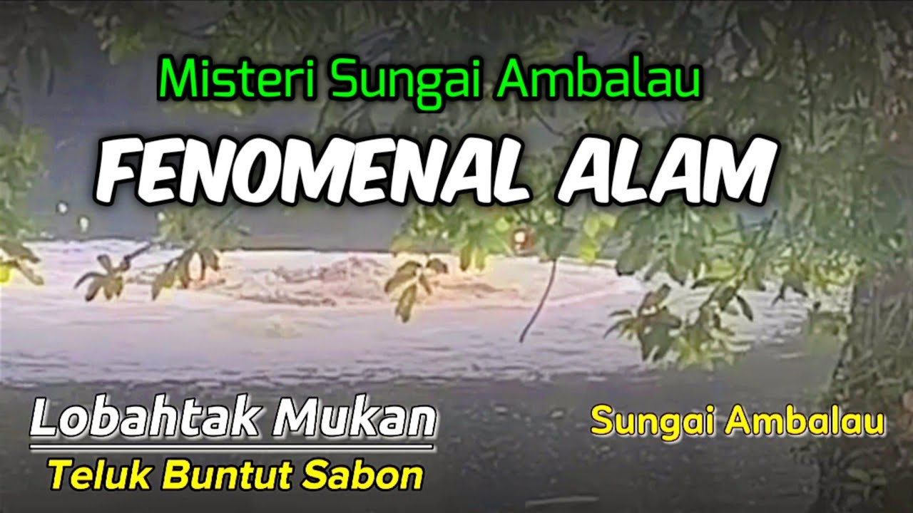 Fenomenal Alam yang terjadi di SUNGAI AMBALAU Teluk SABON LOBAHTAK ...