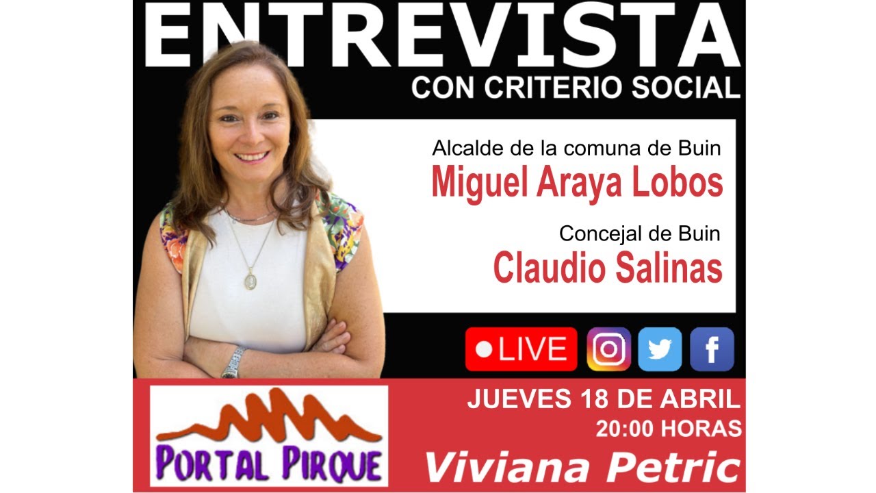 Hoy en programa de Viviana Petric- 🎙️ - Conversamos Alcalde de Buin ...