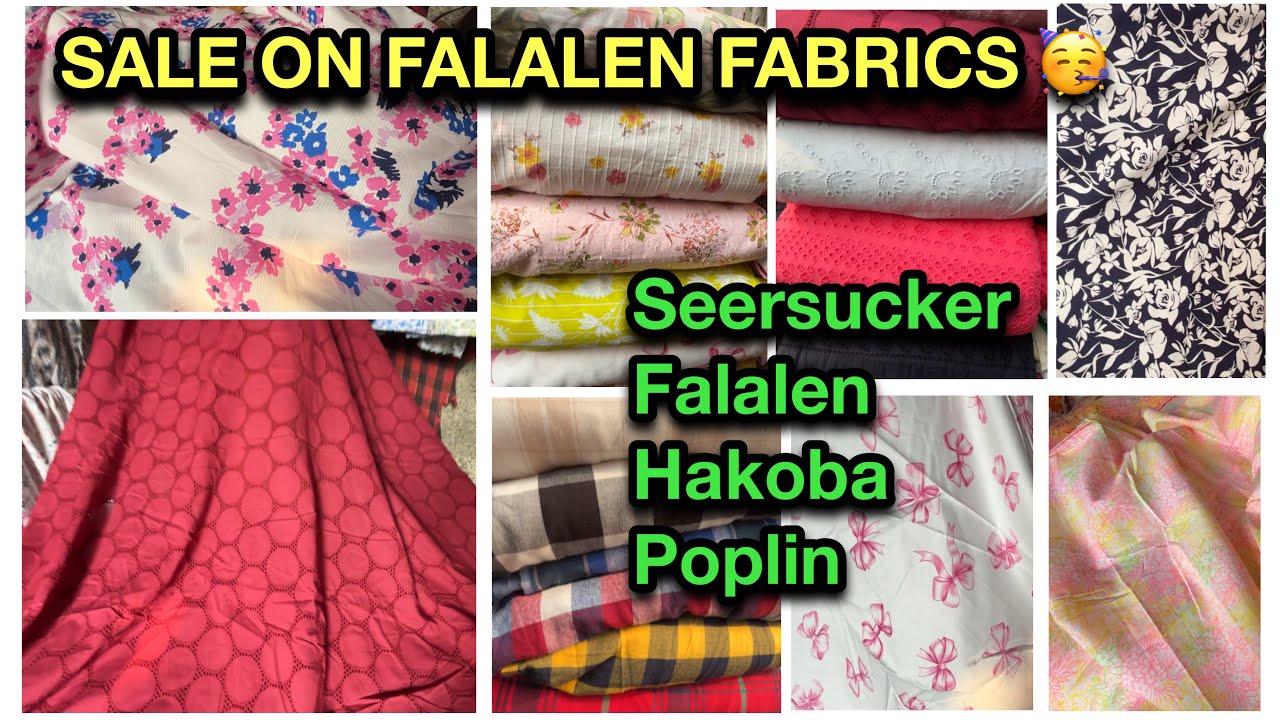 SALE On Falalen Fabrics🥳Seersucker, Poplin, Hakoba, Kashmiri Silk ...