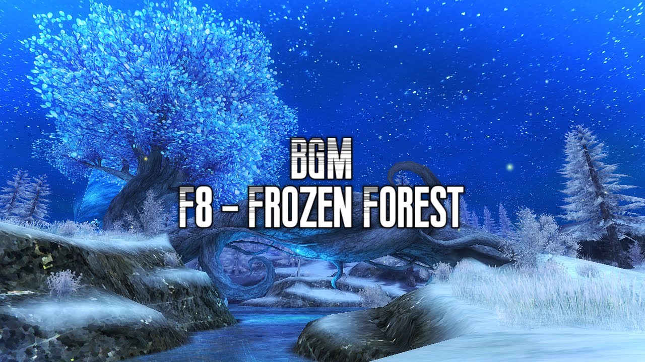 🎧【BGM F8】Frozen Magical Atmosphere of Floor 8 Frozen Forest and Snowlit ...