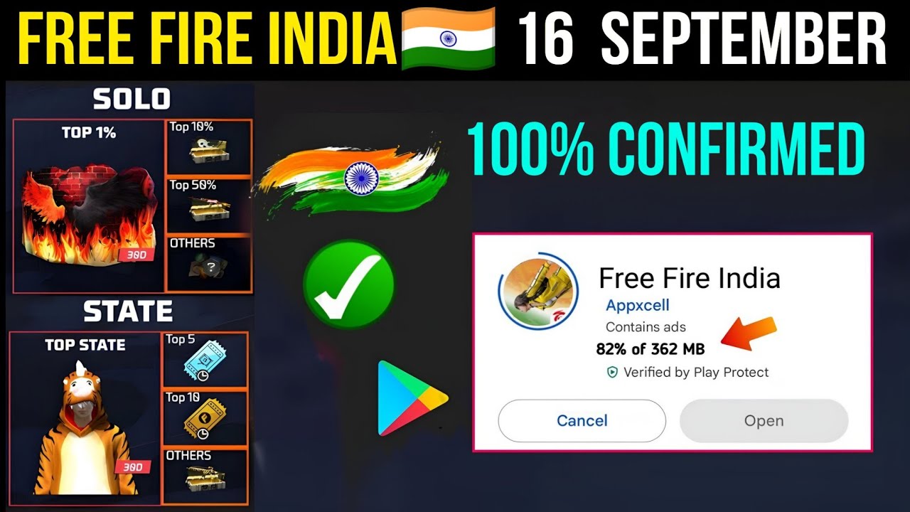 FREE FIRE INDIA🇮🇳 FINALLY 16 SEPTEMBER FREE FIRE OFFICIAL UPDATE😍 STORE ...