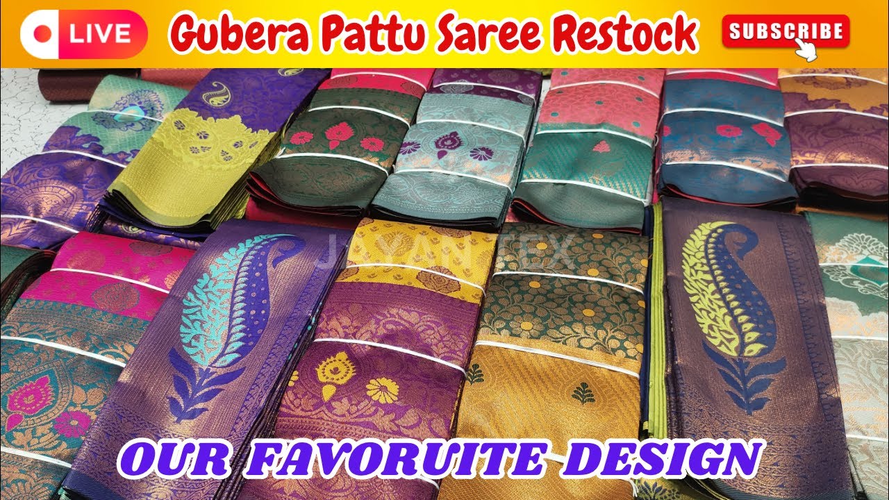 🔴 live Gubera pattu our favourite design restock booking no 9944020731 ...
