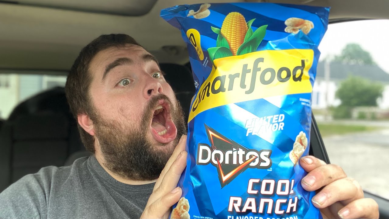 New! Smartfood PopCorn Doritos Cool Ranch Review! Best Popcorn ...