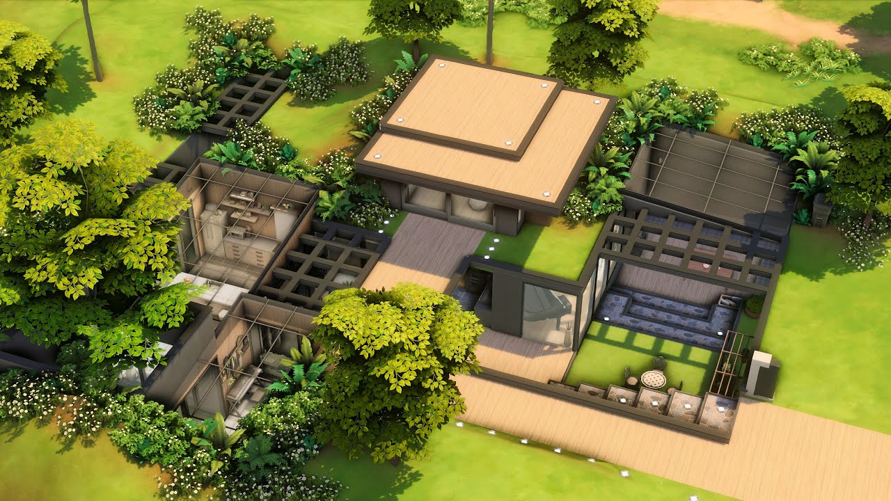 SIMS 4 | Speed Build | UNDERGROUND HOUSE | NoCC - YouTube