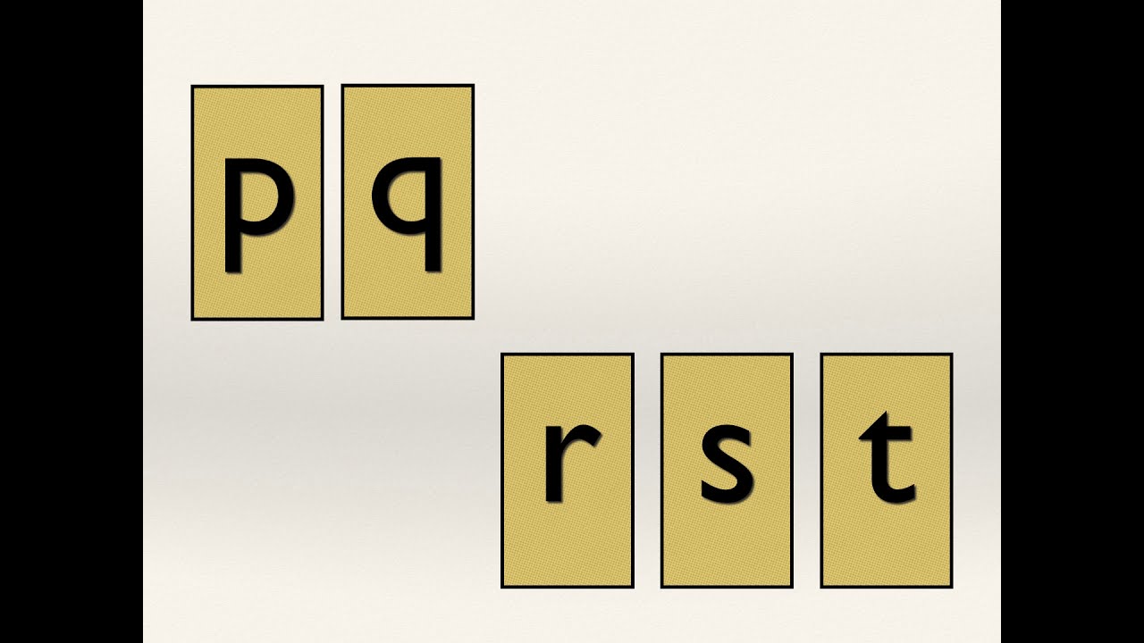 Slide the letter pqrst - YouTube