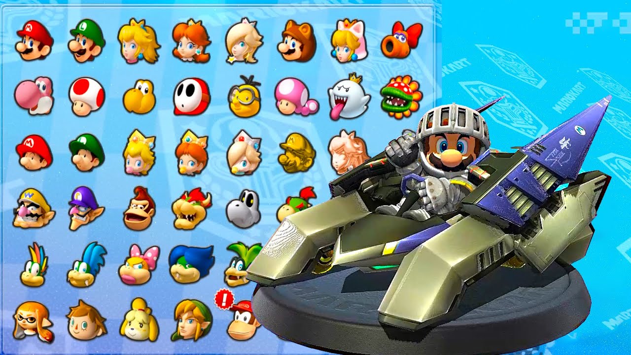 Mario Kart 8 Deluxe Mario Knight Drive Landmaster Kart Racing Moon Cup ...