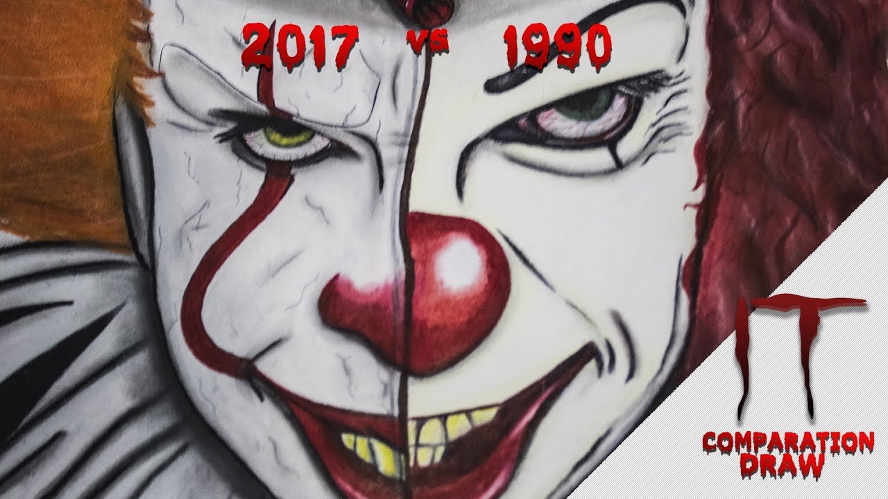 IT COMPARATION-DRAW [1990 - 2017] (PENNYWISE DRAW) - YouTube
