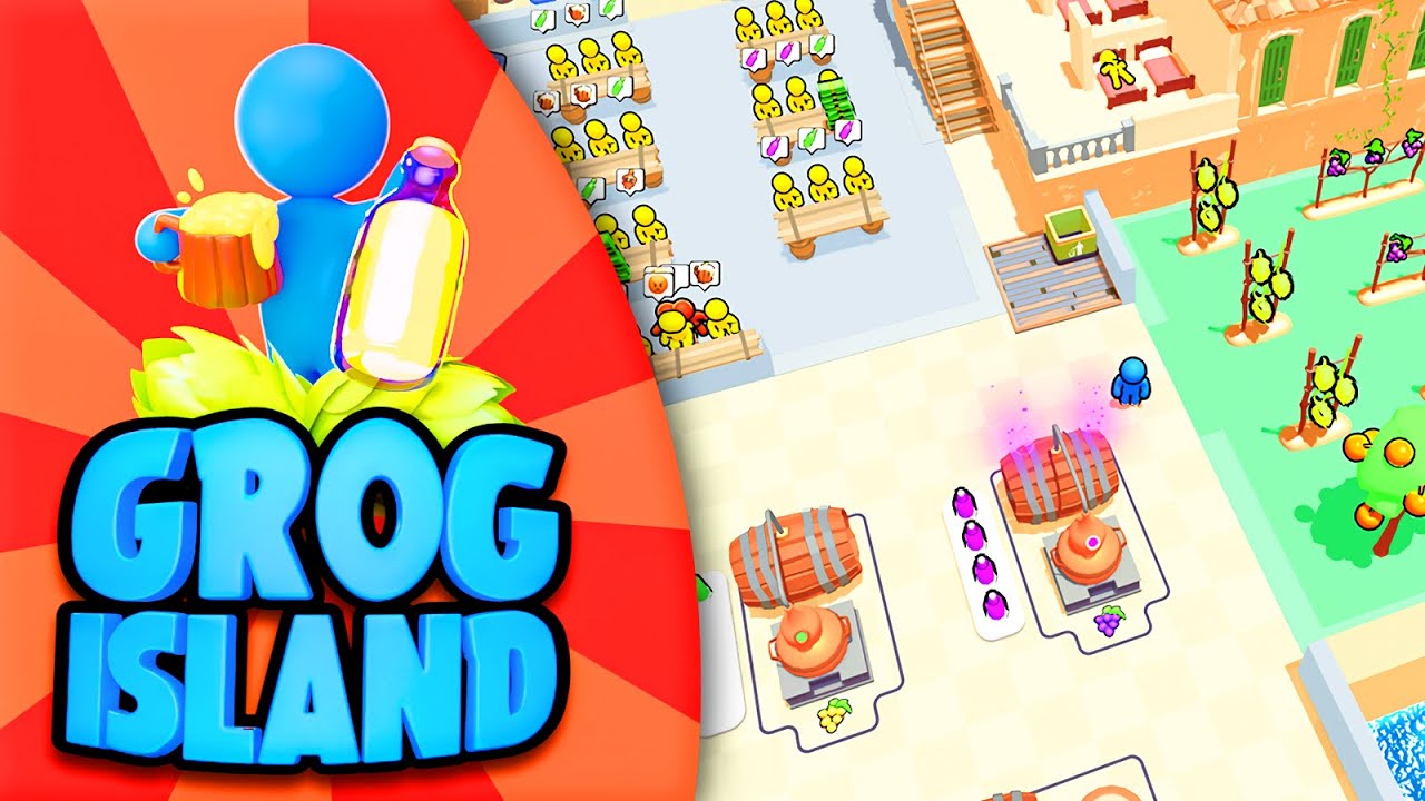 Grog Island - Idle Pub Gameplay | iOS, Android, Casual Game - YouTube