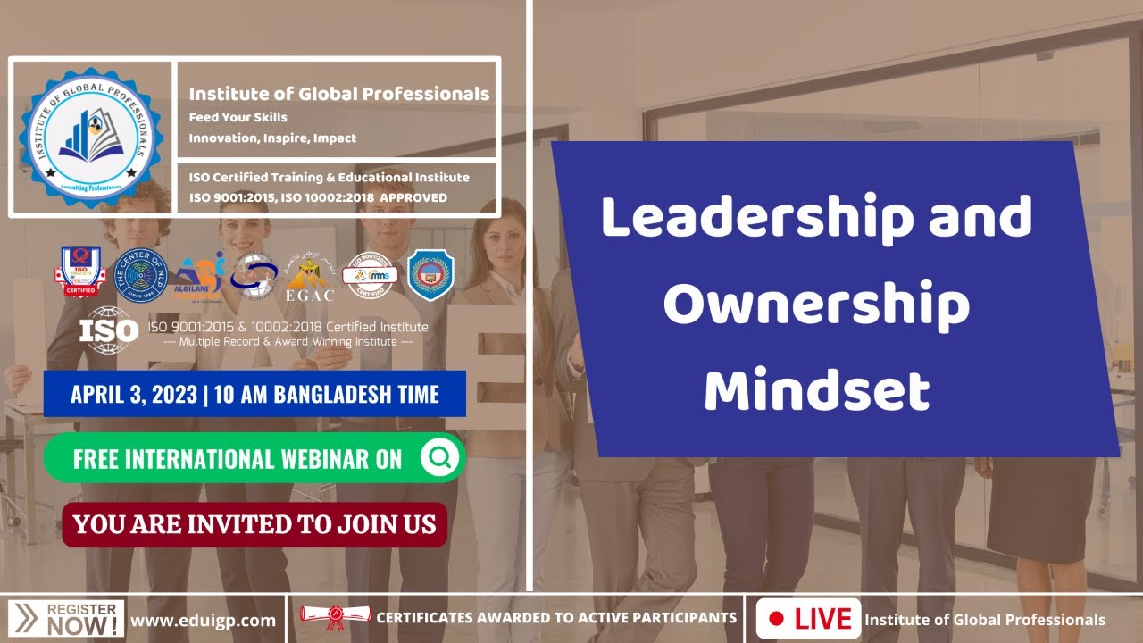 Leadership and Ownership Mindset - YouTube