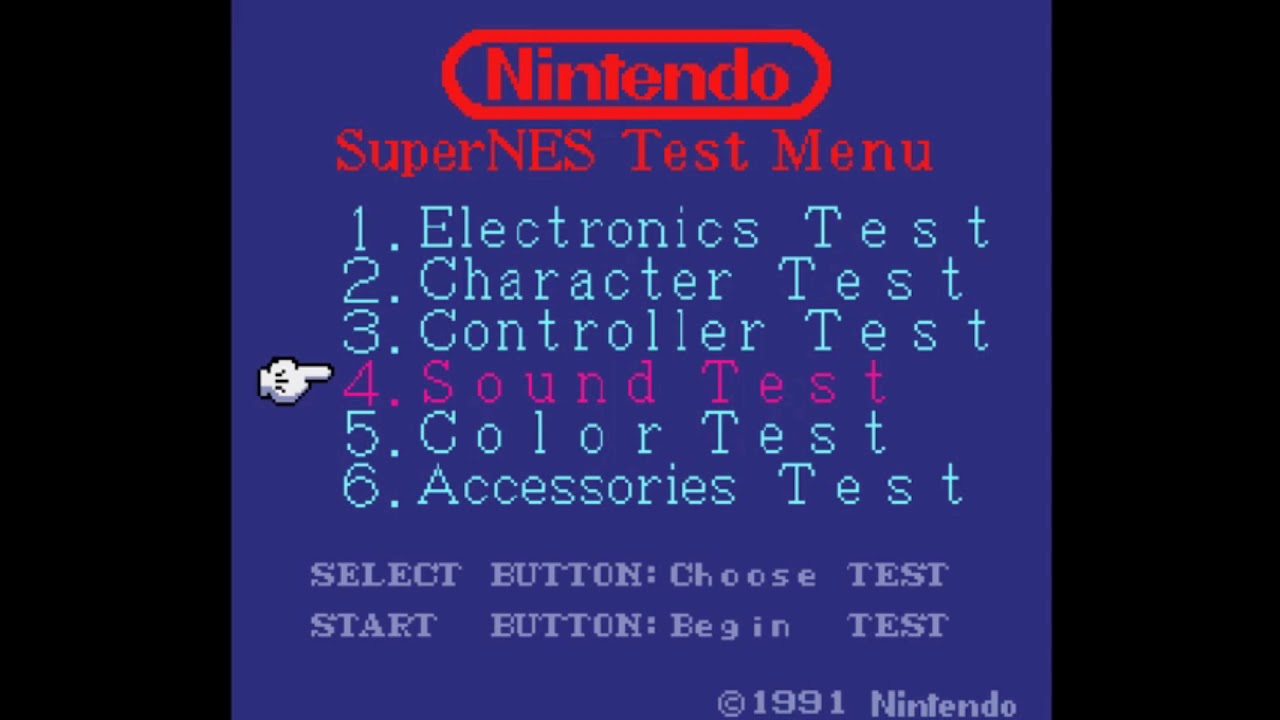 Nintendo SNES Test Program Cartridge - YouTube