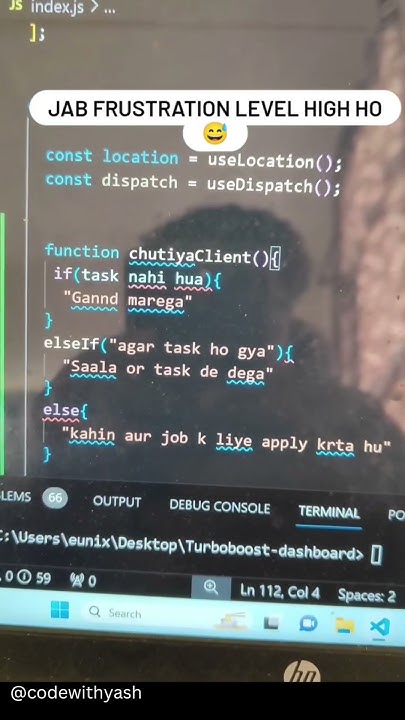 Jab Frustration Level High Ho 😂🔥 Codewithyash Memes Coder Frontendbackend Coding Youtube