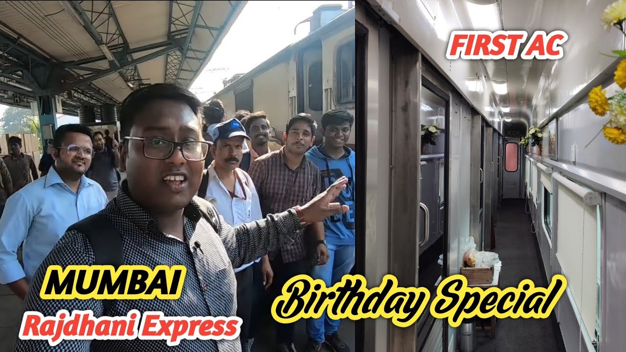 22221 MUMBAI RAJDHANI EXPRESS | FIRST AC | PART -1 - YouTube