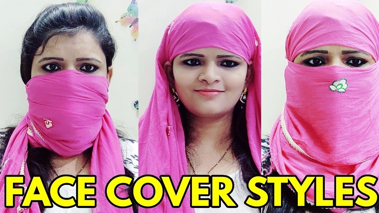 HOW TO : COVER FACE BY USING DUPATTA ; REQUESTED VIDEO #howtocoverface ...