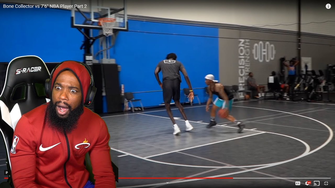 He CROSSED His ANKLES! Bone Collector vs 7'6" NBA Player Part 2 - YouTube