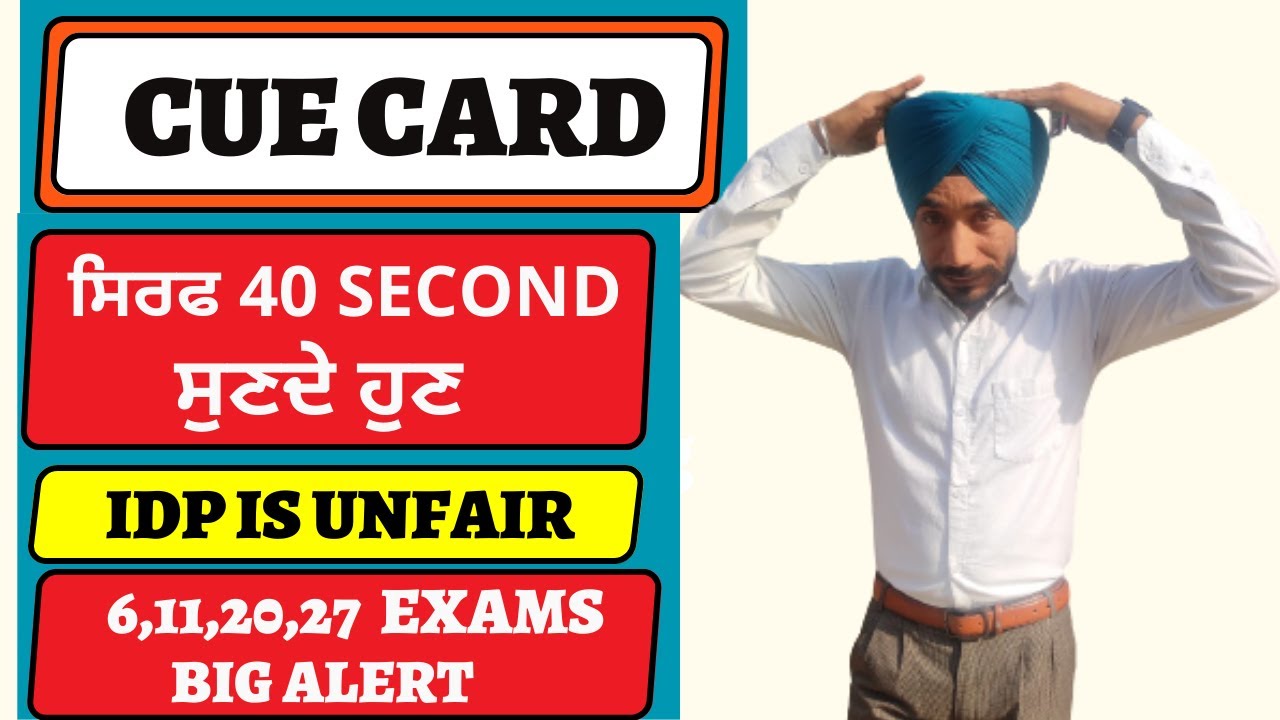 Ielts speaking examiners listen to cue card only for 40 seconds| idp ...
