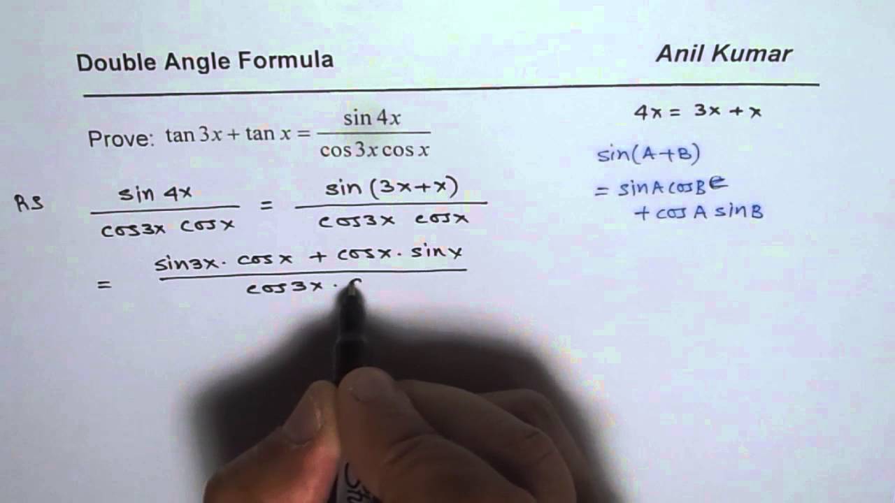 Prove Trigonometric Identity Using Compound Angle Formula YouTube Prove Trigonometric Identity Using Compound Angle Formula YouTube