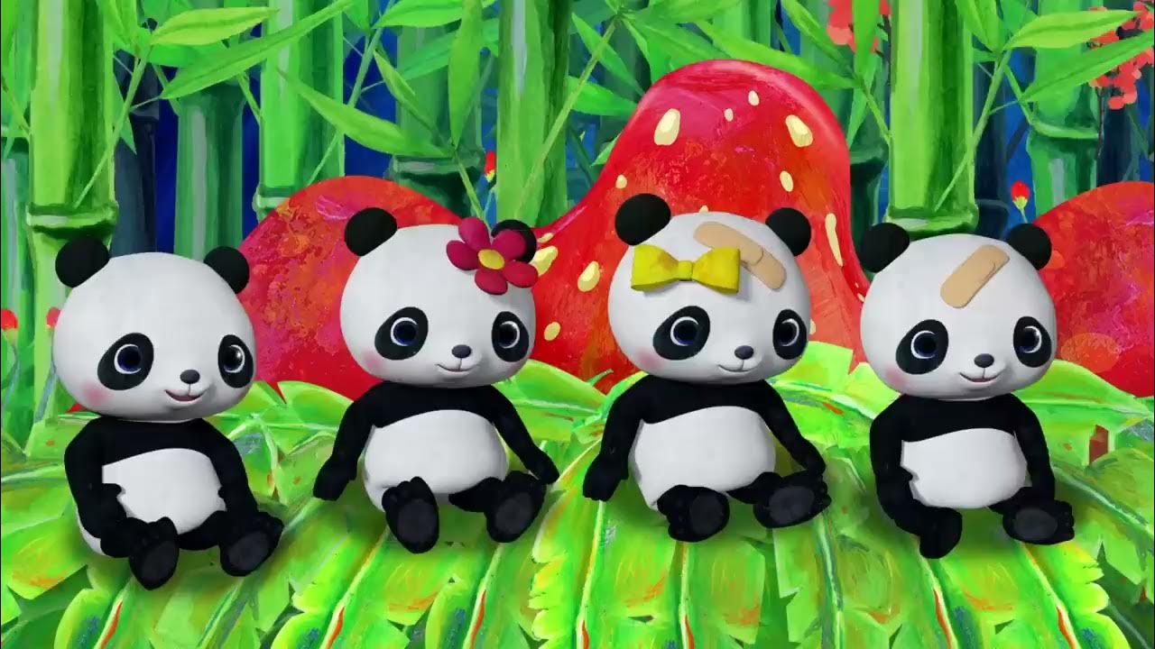Five Little Pandas Jumping on the Bed | CoComelon Nursery Rhymes & Kids Songs @TeemoKidsTv - YouTube