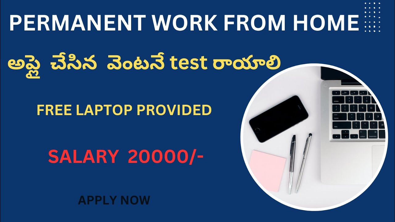 ||PERMANENT WORK FROM HOME JOBS || INTOUCH JOBS || అప్లై చేస్తూనే test ...