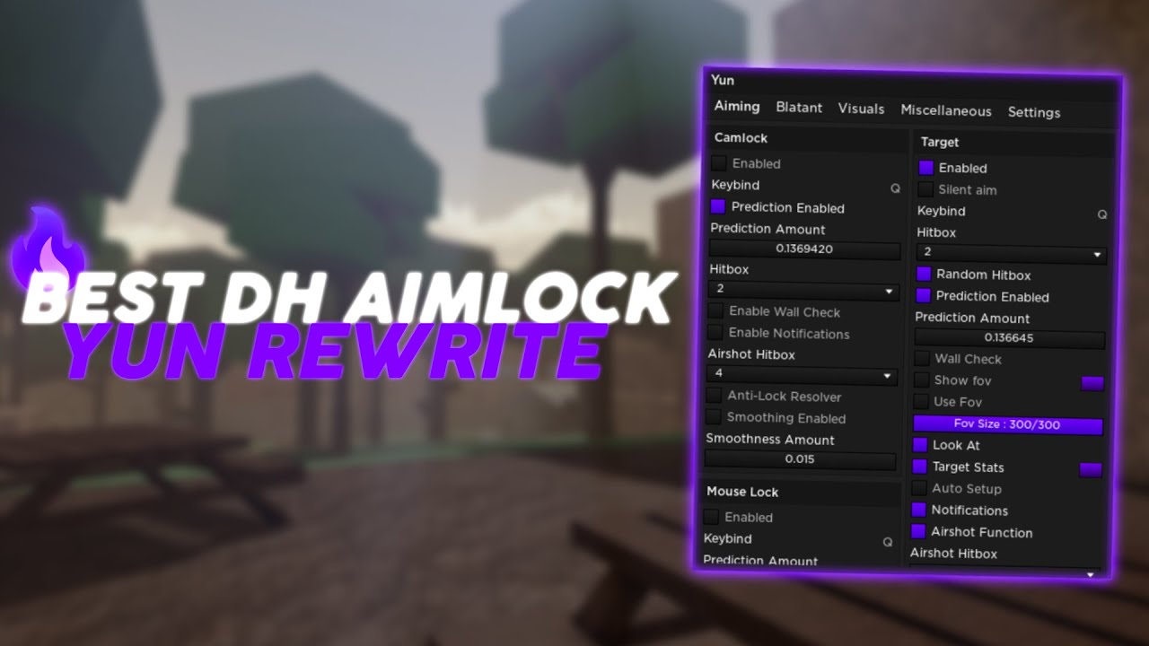 The *BEST* Da Hood Aimlock & Desync! (Yun Rewrite) - YouTube