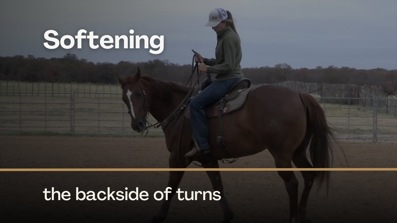 Softening the backside of barrel turns with Ashley Schafer - YouTube