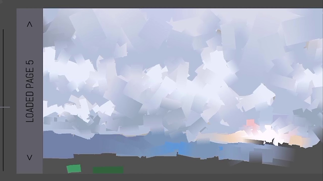 Digital painting on the Heavypaint app: The onset - YouTube