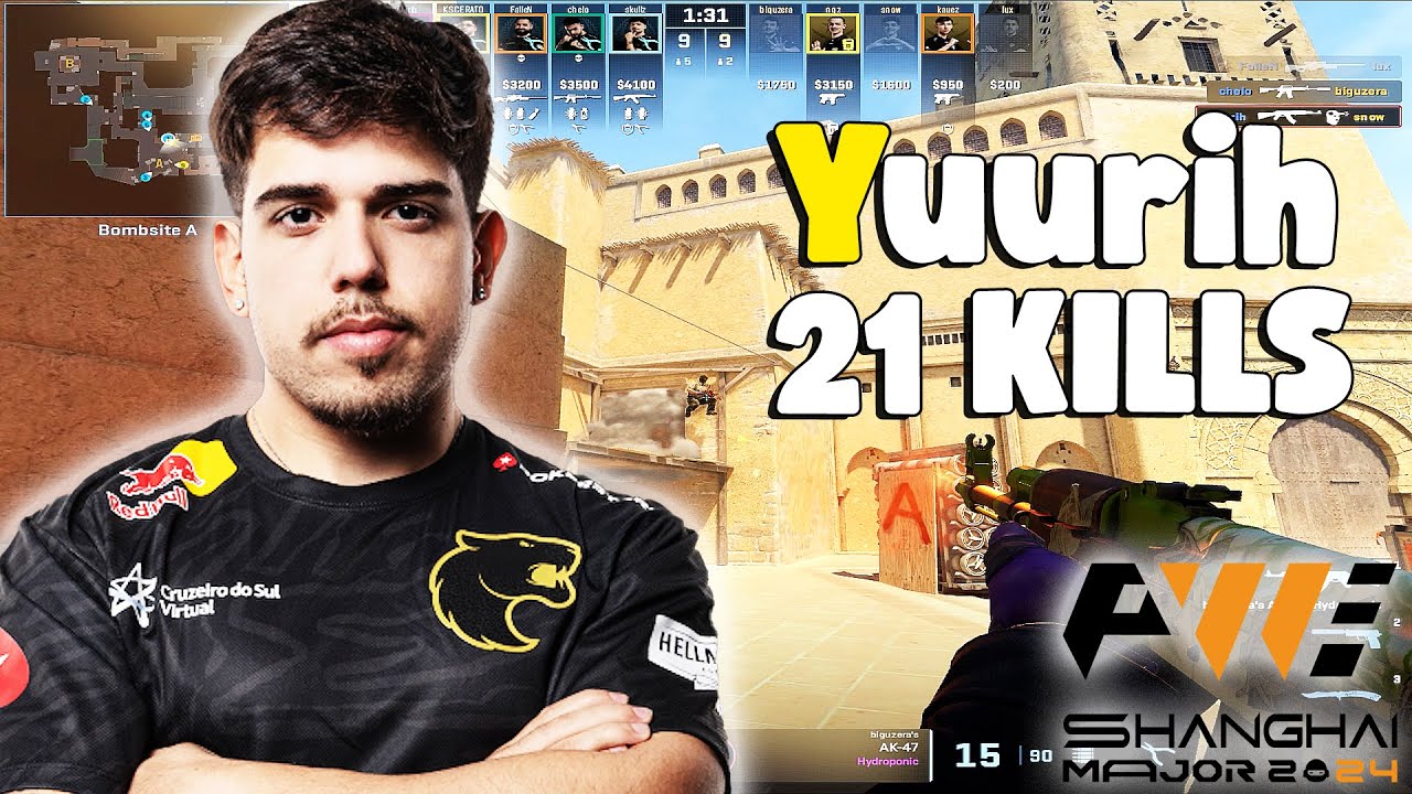 YuuriH CS2 POV (KD-21/13) - FURIA VS paiN - LAST CHANCE - PW SHANGHAI MAJOR CS2 2024 #cs2 #csgo ...