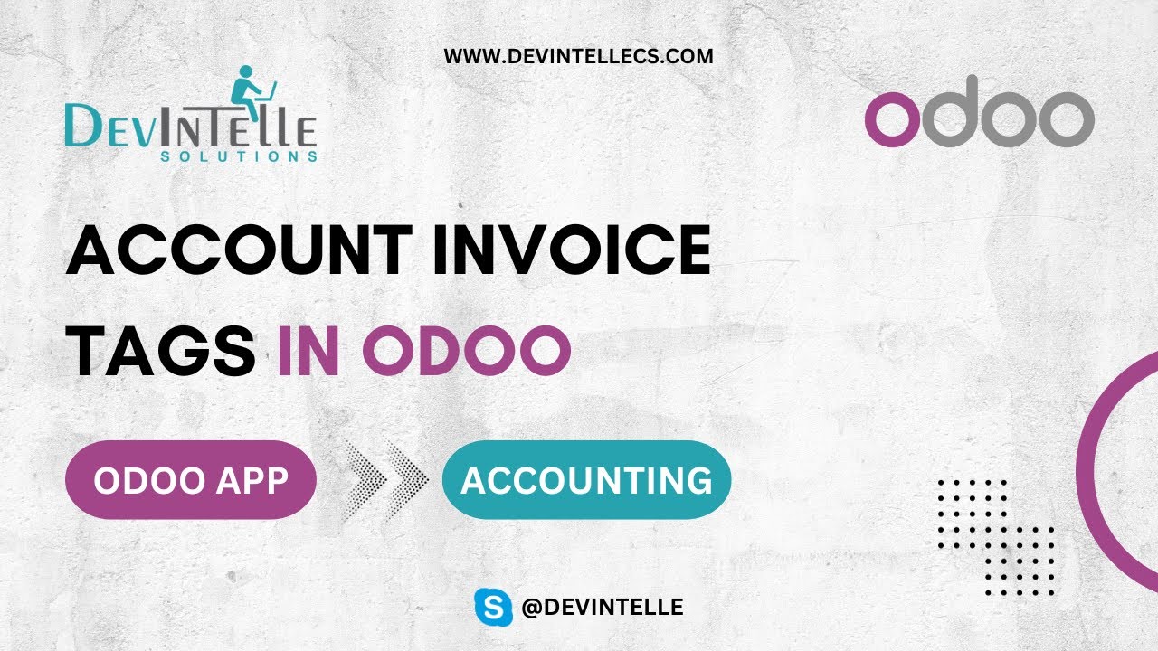 Account Invoice tags in Odoo | #odoo - YouTube