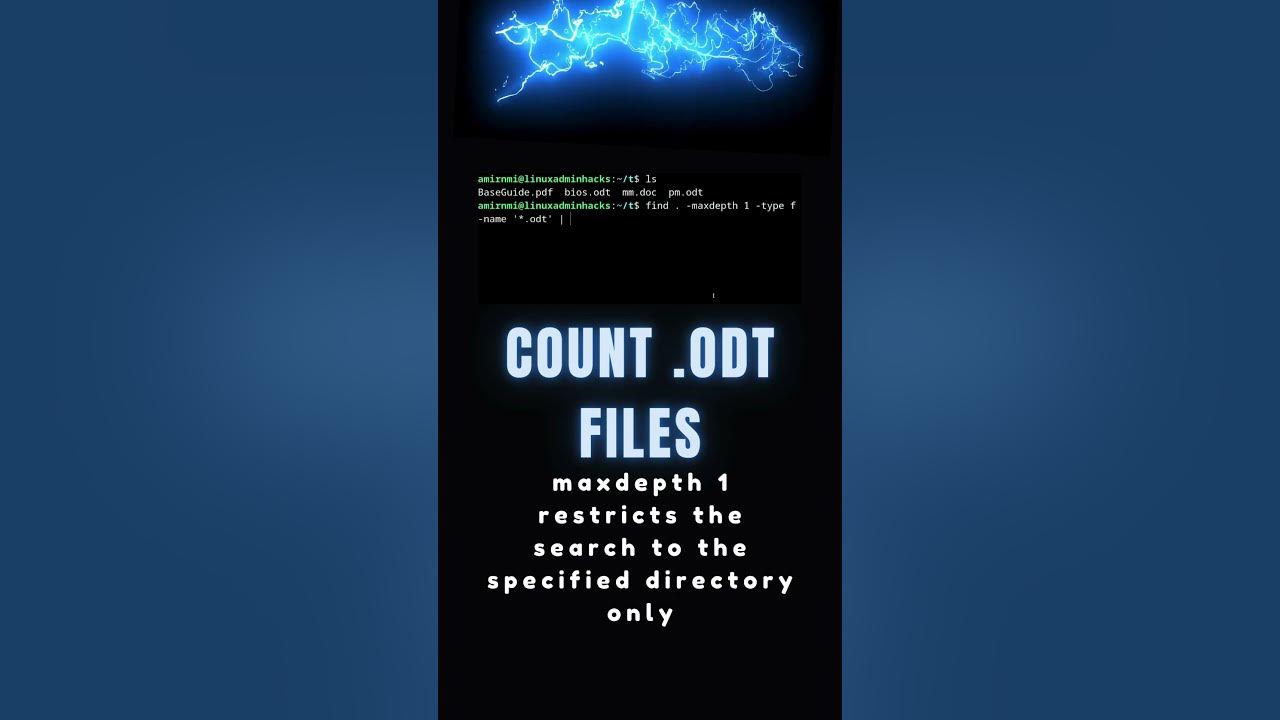 Count Specific File Types With Find Command Linux Linuxskills Linuxcommands Linuxbasics 