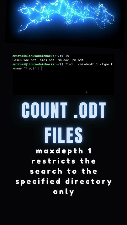 Count Specific File Types With Find Command Linux Linuxskills Linuxcommands Linuxbasics 