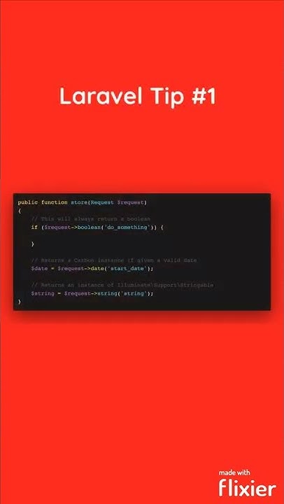 Laravel Tip #1 - YouTube
