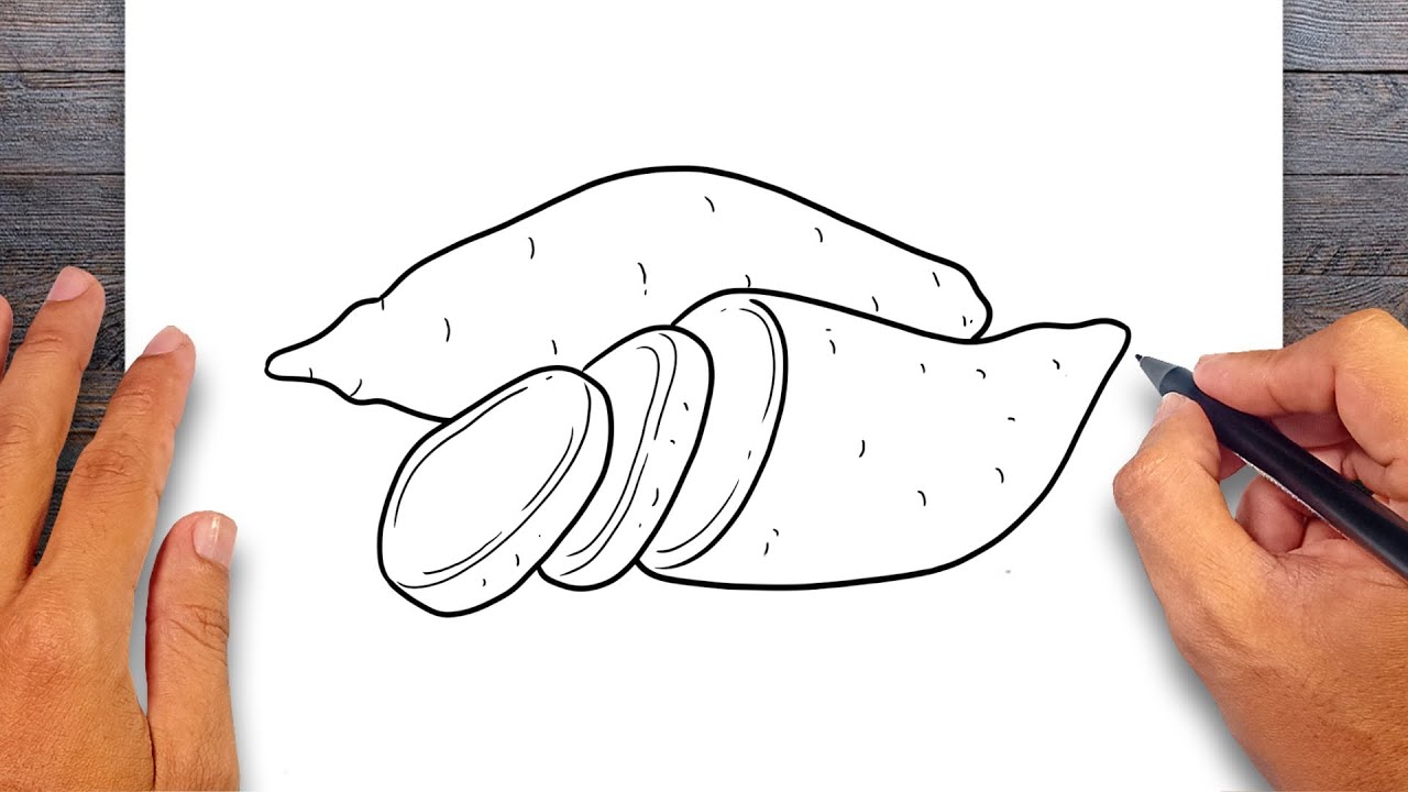 How to draw Yam - YouTube