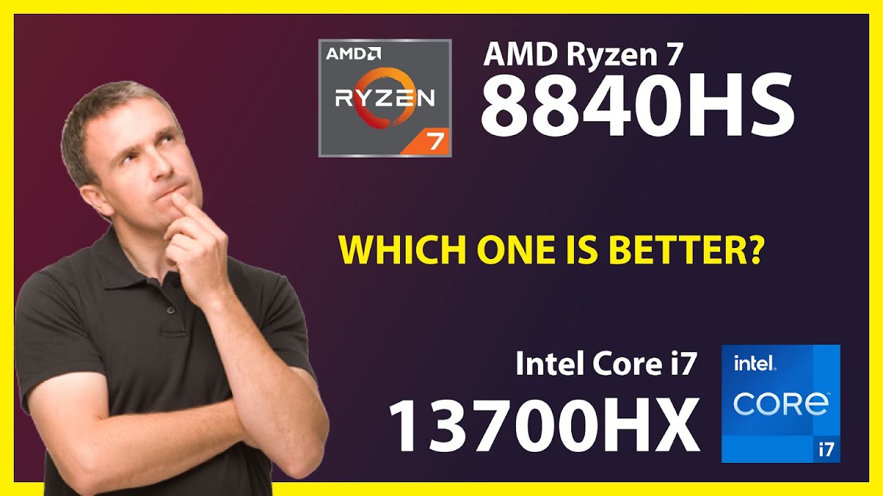 AMD Ryzen 7 8840HS vs INTEL Core i7 13700HX Technical Comparison - YouTube