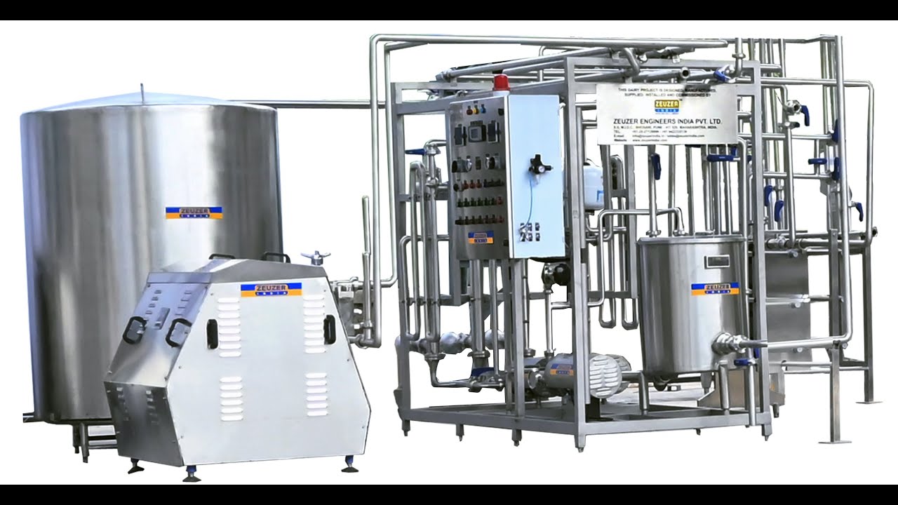 HTST Multipurpose Milk Pasteurizer Unit - YouTube