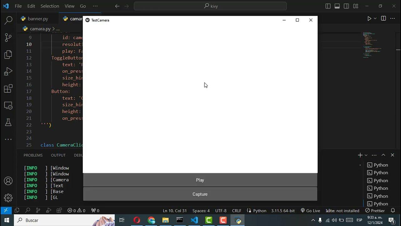 📸 Captura de Imágenes con Kivy y Python: Tutorial de Cámara y Botones 🐍📷 - YouTube