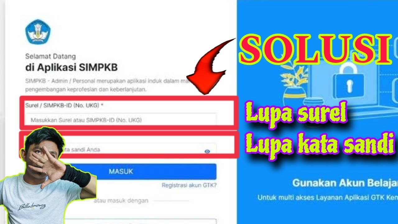 Sim PKB Guru tidak bisa dibuka,lupa password, Lupa surel sim PKB PPG ...