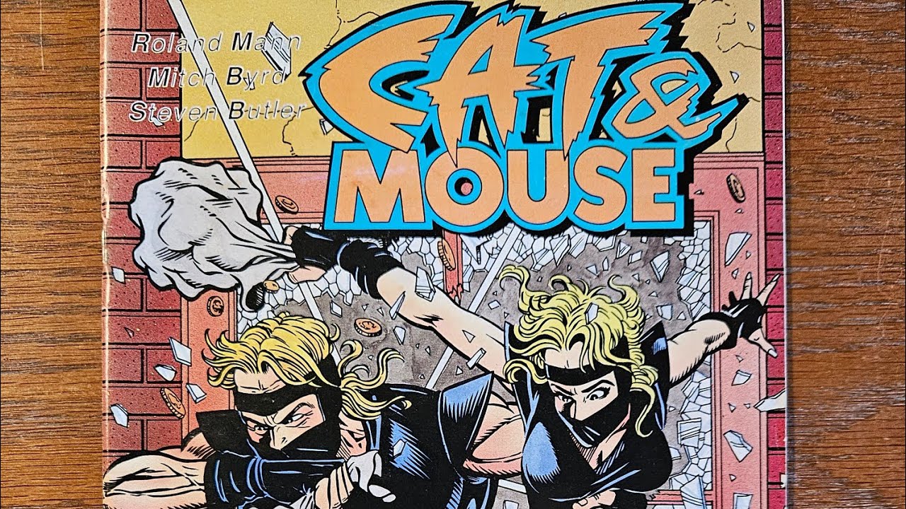 Reviewing Cat and Mouse a black and white comic from 1990 - YouTube