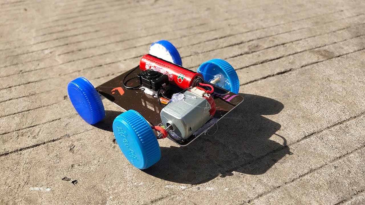 mini car，Car made by name card，Micro power card, car produced - YouTube