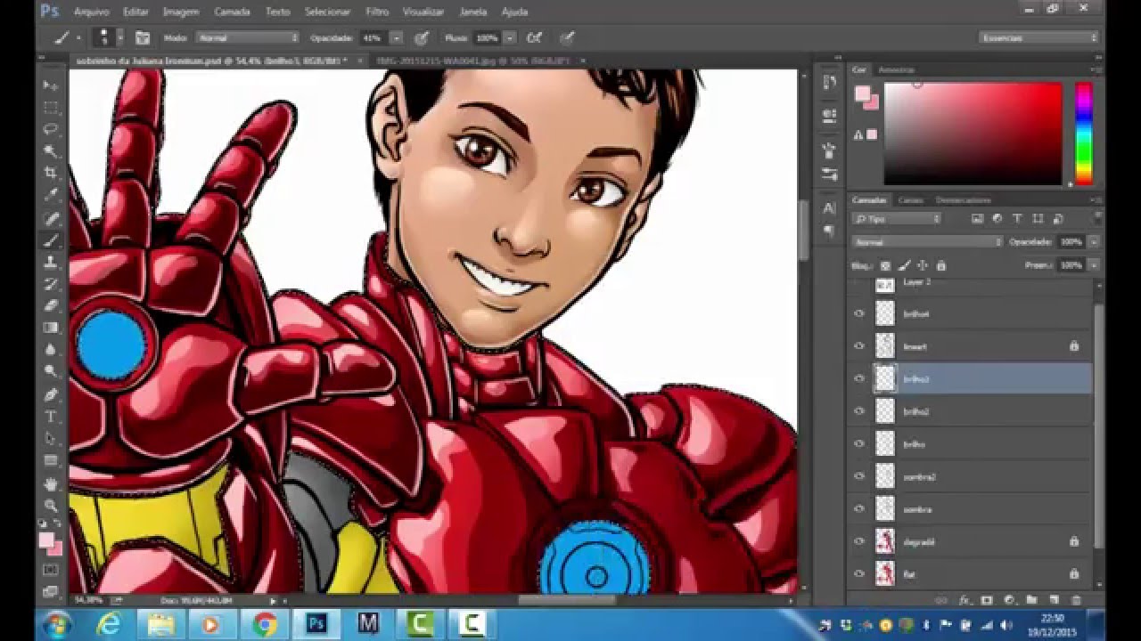 Ironboy Commission caricature - YouTube