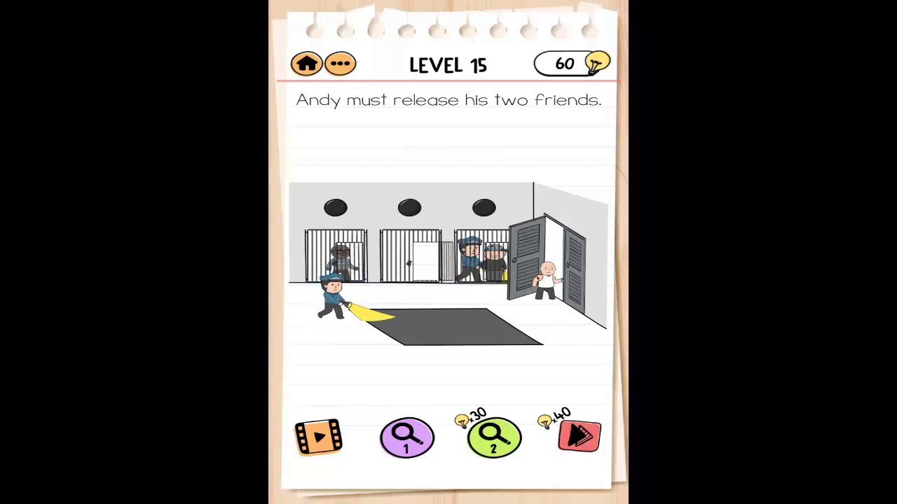 Brain Test 2 Tricky Stories PRISON ESCAPE Level 15 Walkthrough - YouTube