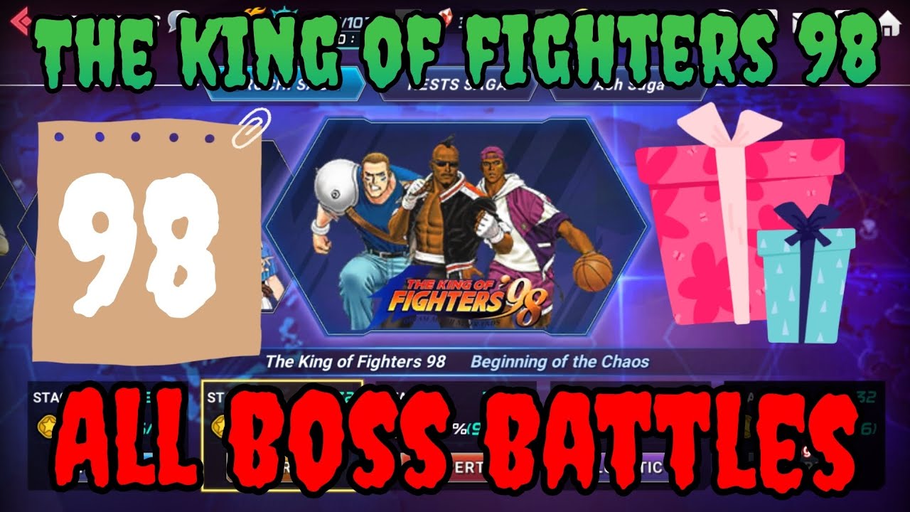 The King of Fighters 98 All Bosses | KOF 98 All Boss Battles. The King ...