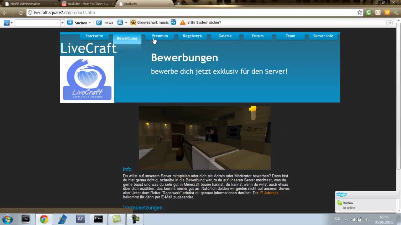 LiveCraft -Live your Dream! Server Vorstellung #2 - YouTube