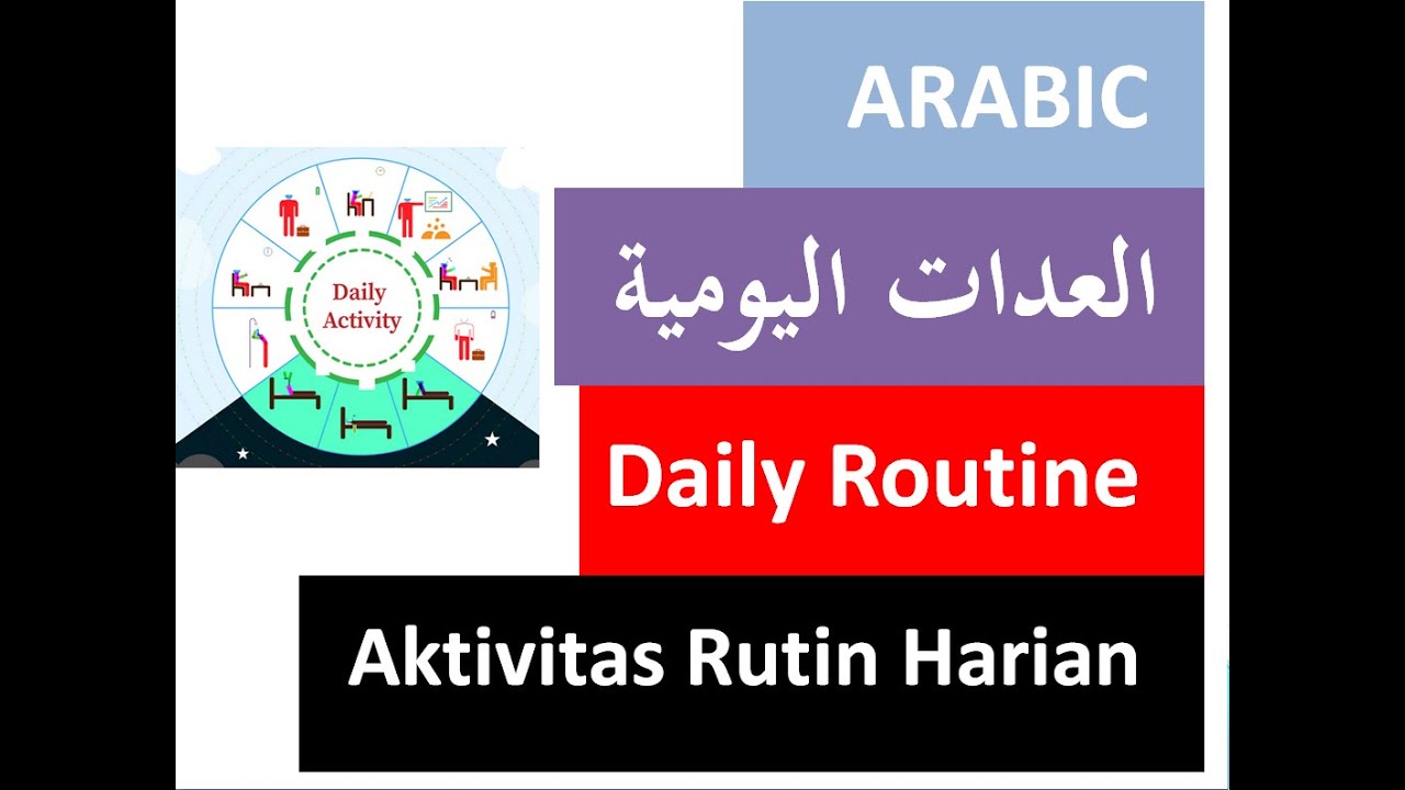 Bahasa Arab Aktivitas Rutin Sehari-hari (Learn daily routine in arabic ...