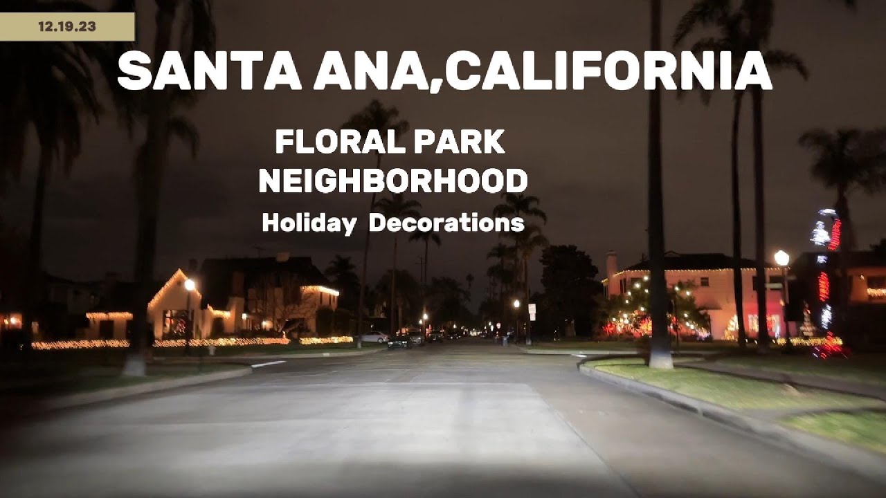 Historic Floral Park Neighborhood in Santa Ana,California during the ...